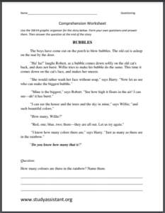 Questioning, visualizing, summarizing and retelling - Study Assistant