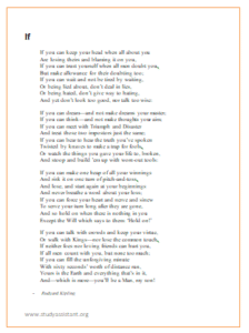 Poems - Rudyard Kipling | Study Assistant